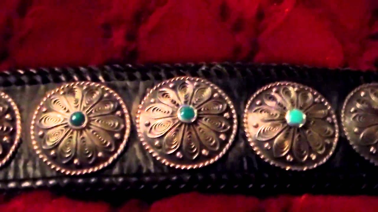 Concho Belt - ONE OF A KIND IN THE WORLD - YouTube