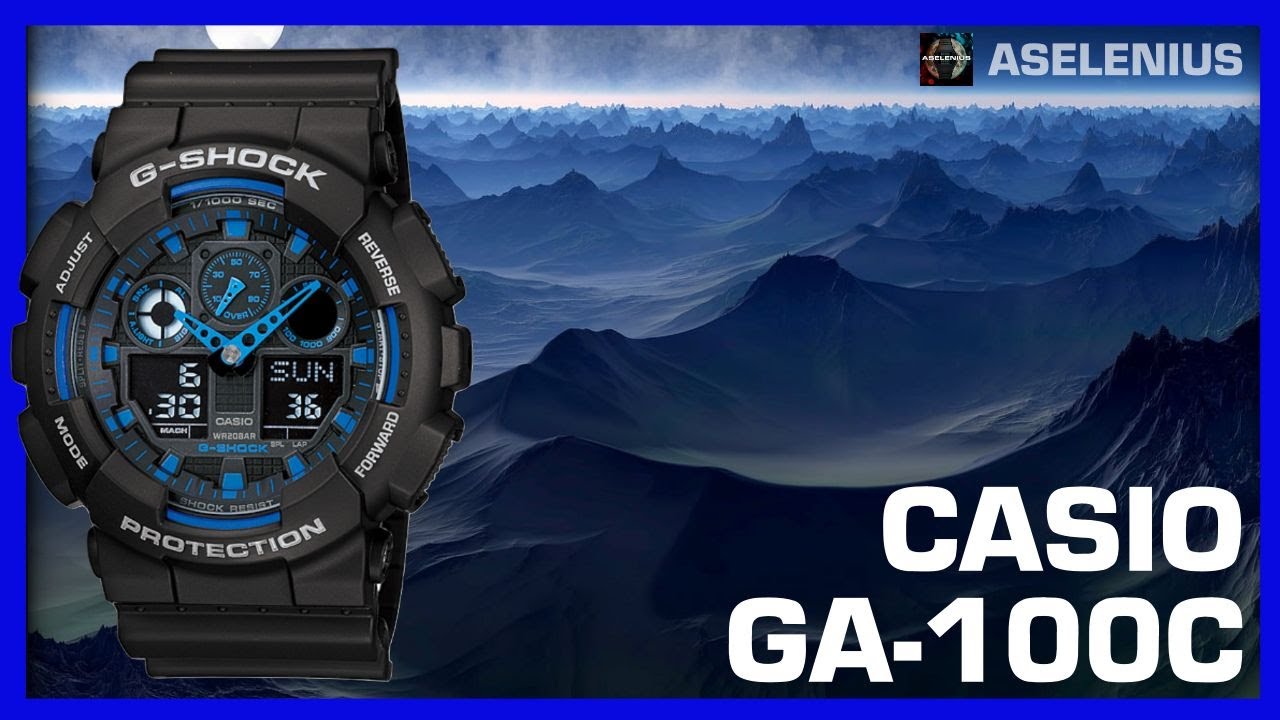 G Shock time adjust GA 100 C plus cool features - YouTube