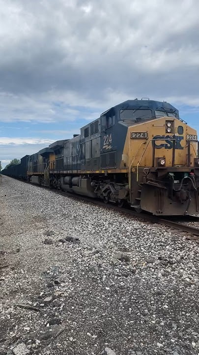 CSX B158 Empty Coke Express Train from Sterling, Ohio 6/6/2024 #csx #train #railroad #shorts # ...