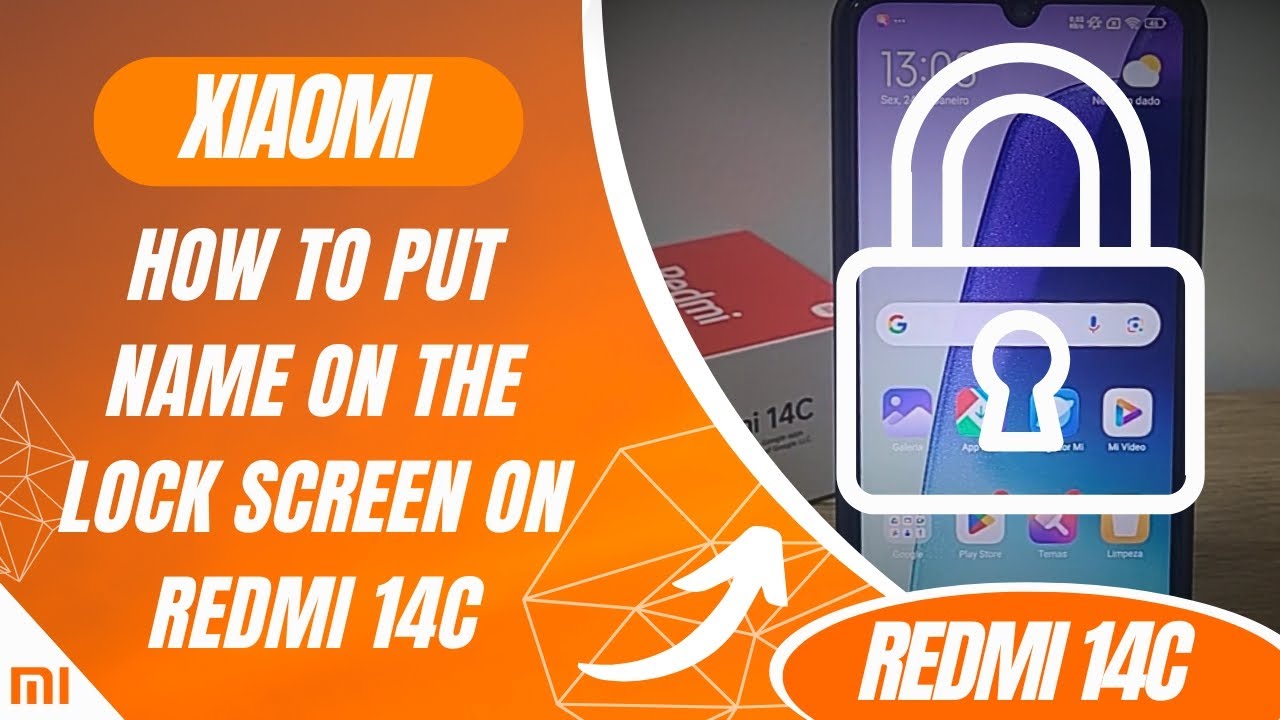 How to put name on the lock screen on Redmi 14C - YouTube