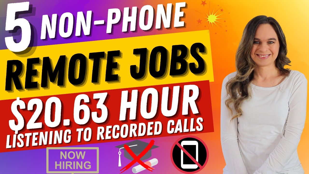 Make $20.63 Hour Listening To Recorded Calls From Home | 5 Non-Phone ...