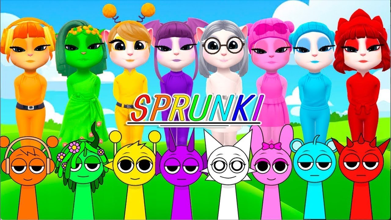 My talking Angela 2 | SPRUNKI INCREDIBOX| All Characters New update ...