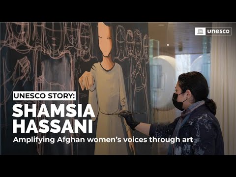 Shamsia Hassani at UNESCO: Amplifying Afghan Women’s Voices Through Art ...