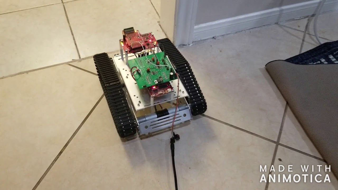 Robot Tank With Camera: Camera Detects The Distance of Objects - YouTube
