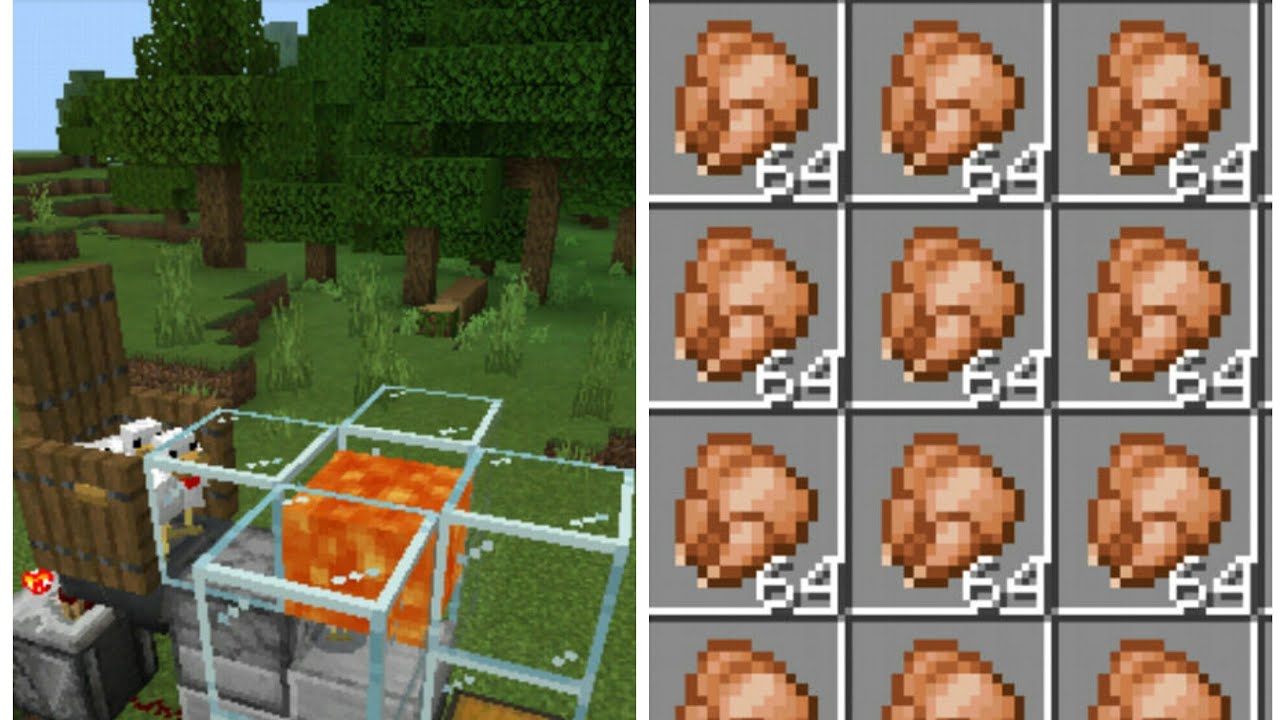 como fazer uma Farm de galinhas no Minecraft - YouTube