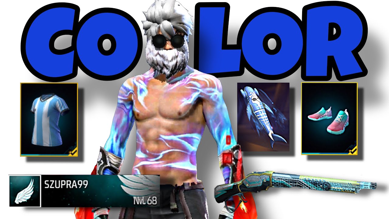 RETO: USANDO TODO DE COLOR AZUL 🔵 FREE FIRE #freefire - YouTube