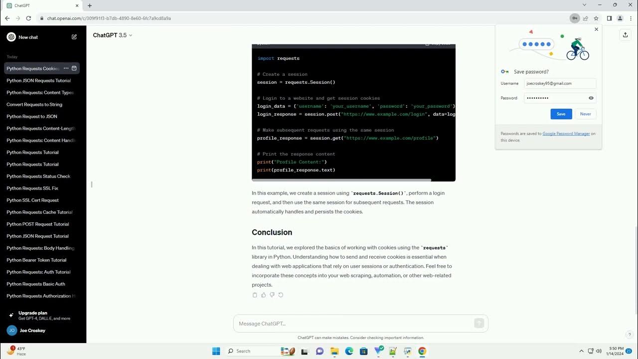 python request cookies - YouTube