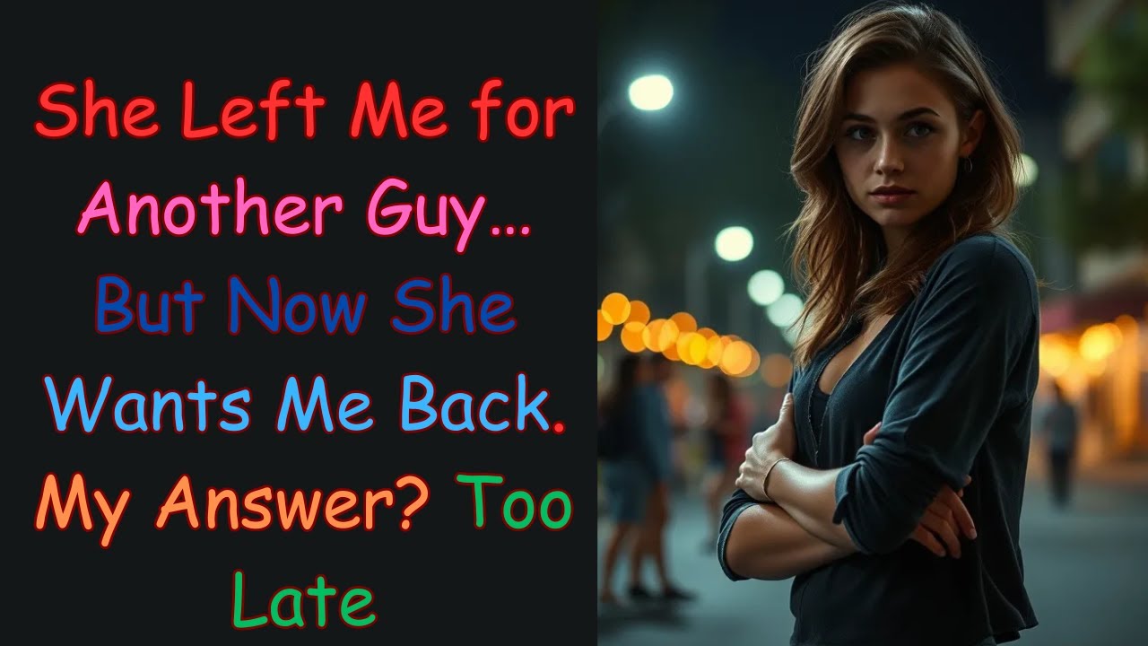 "She Left Me for Another Guy… But Now She Wants Me Back. My Answer? Too ...