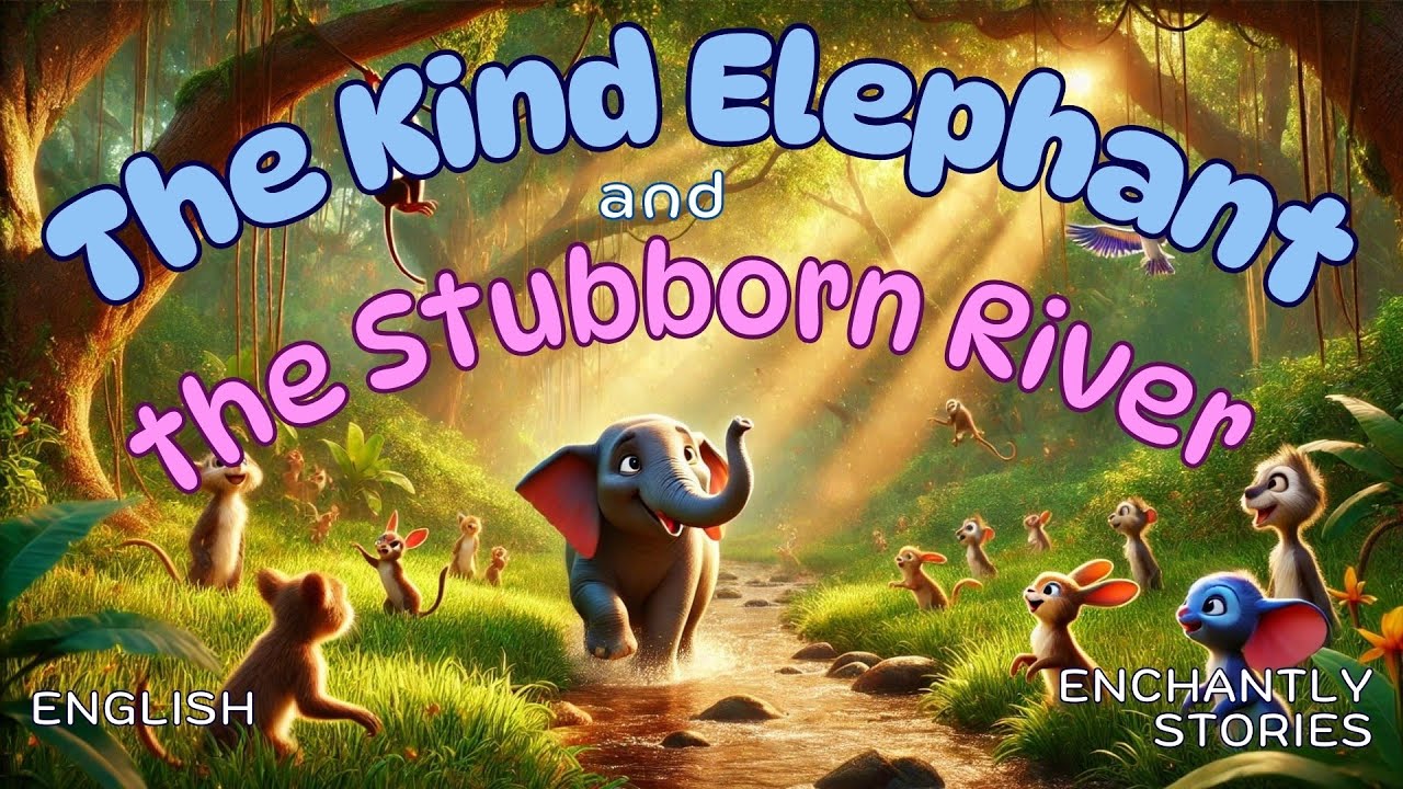 🐘 The Kind Elephant and the Stubborn River | Moral Story for Kids ...