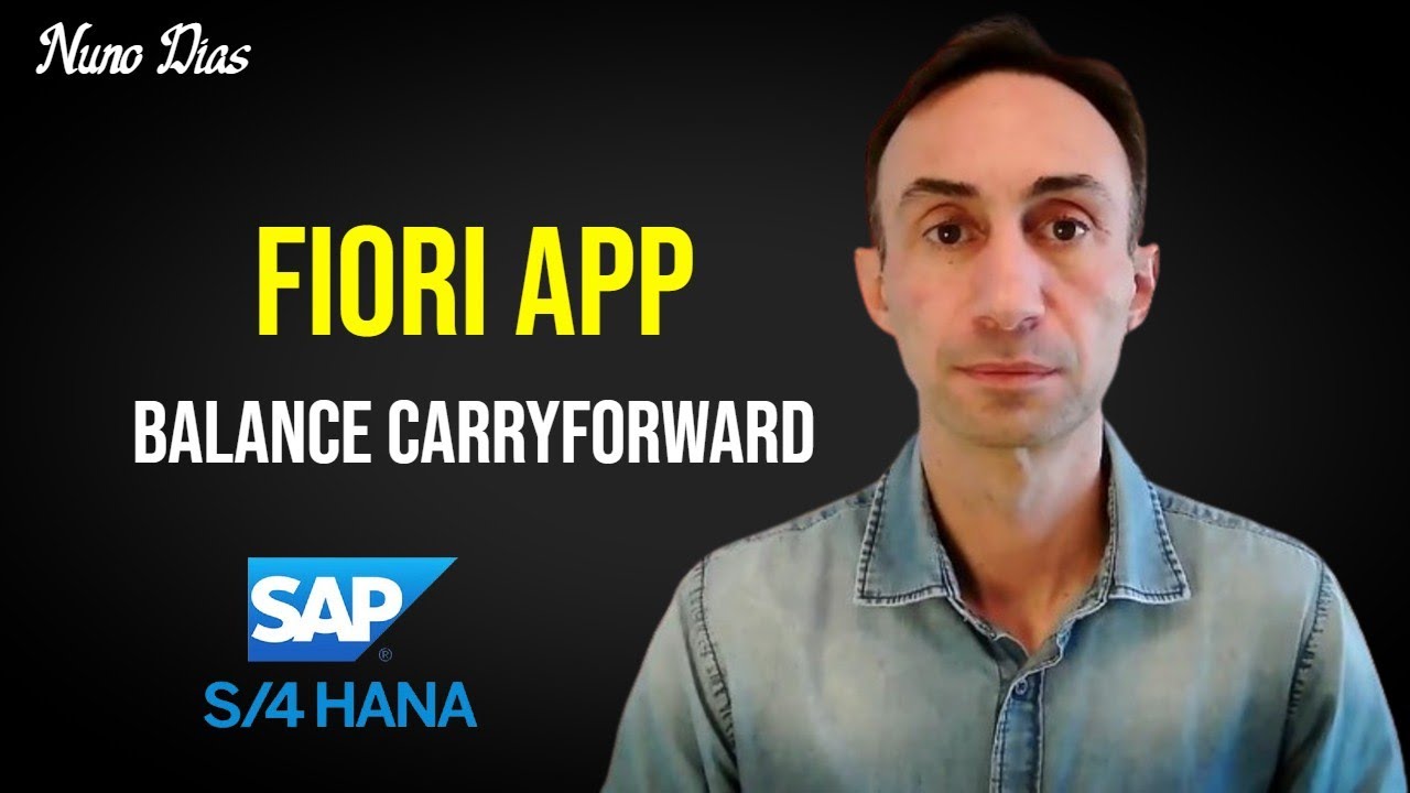How to perform Balance Carryforward with a FIORI App and a T-code: S/4 ...
