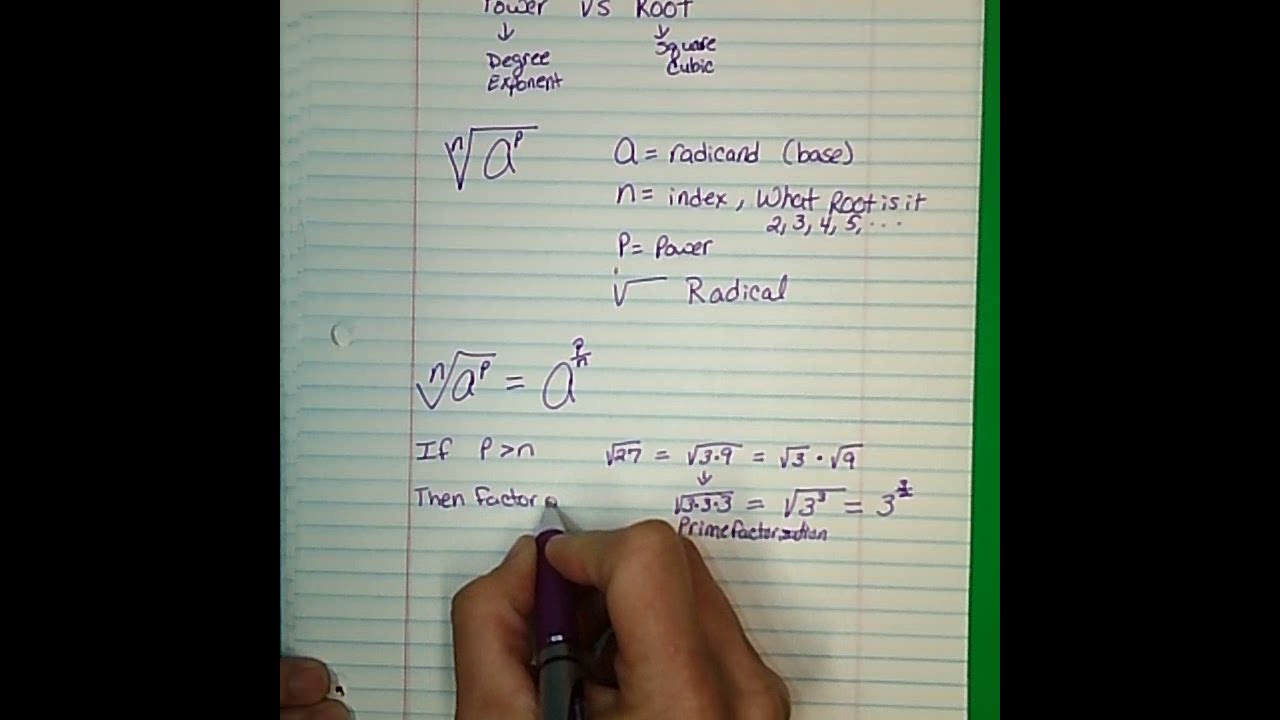 Power vs Root Rule - YouTube