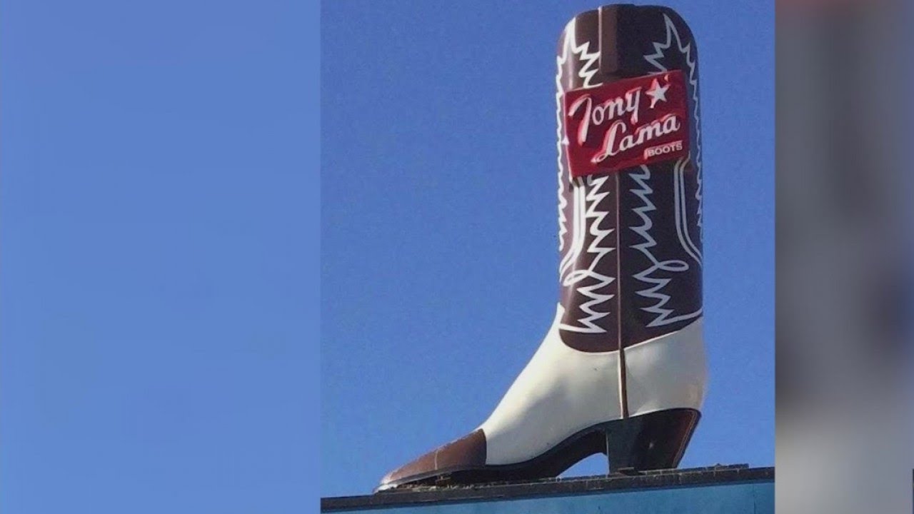 Iconic 10-foot Tony Lama boot stolen in Milwaukie - YouTube