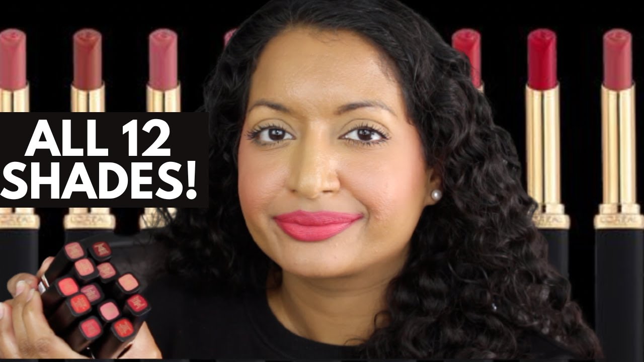 L'Oréal Colour Riche Intense Volume Matte Lipsticks Review - YouTube