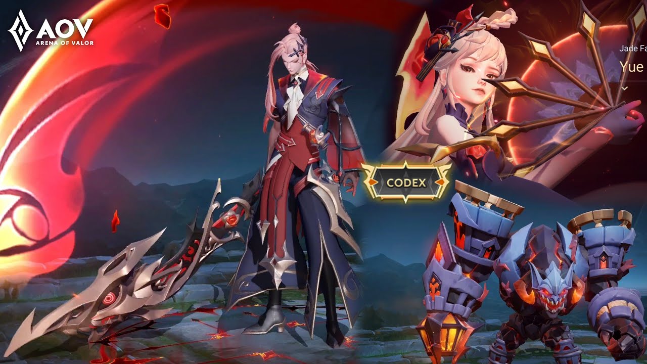AOV NEW SKIN CODEX XENIEL YUE, TACHI, LUMBUR | HALLOWEEN | VALOR PASS 2023 - Arena of Valor ...