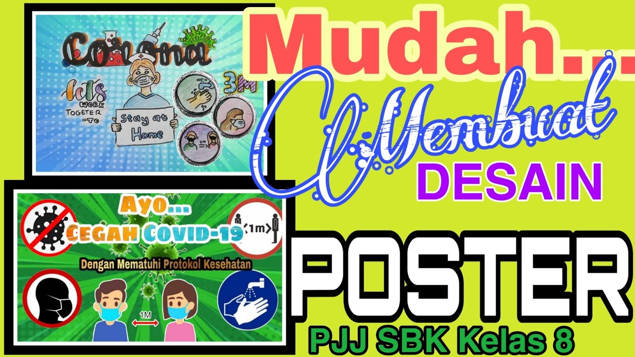 SBK Kelas 8 : Mudah Membuat Poster | Cara Membuat Poster Manual dan ...