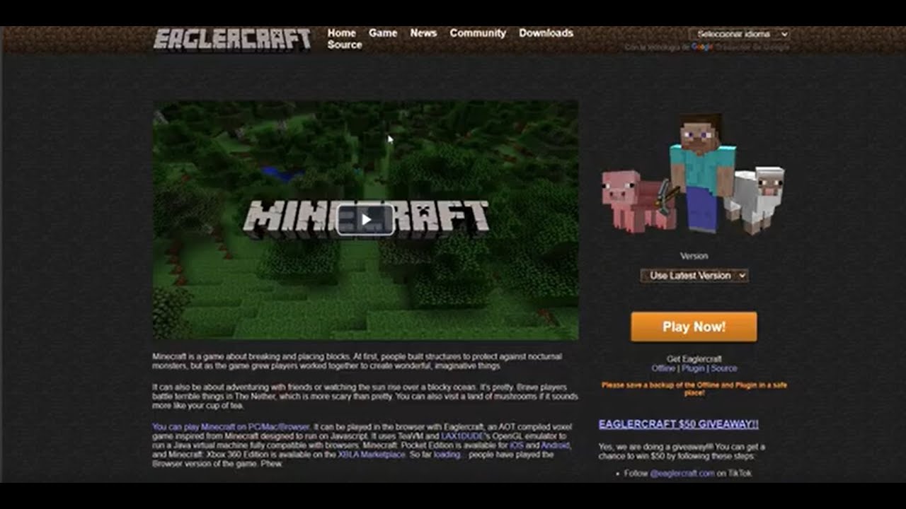 Eaglercraft tutorial - YouTube