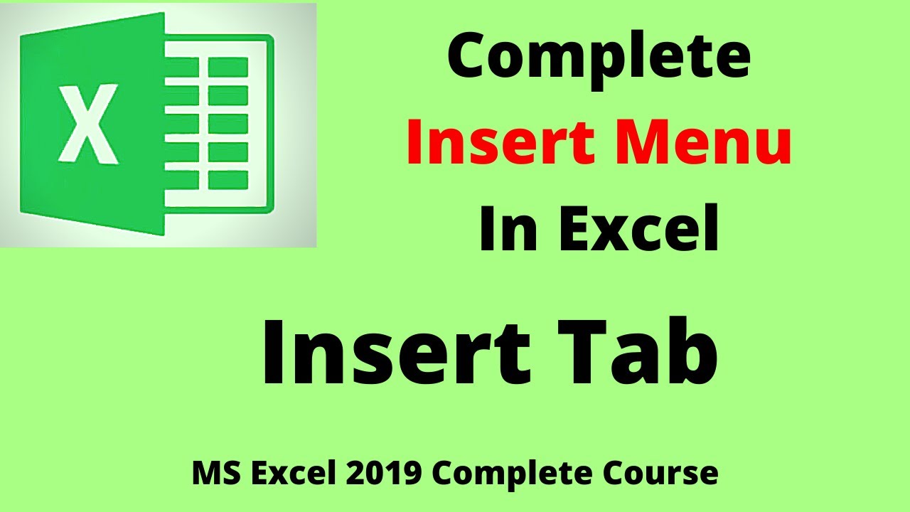 Insert Menu In Excel Excel Insert Tab Excel Course YouTube insert-menu-in-excel-excel-insert-tab-excel-course-youtube