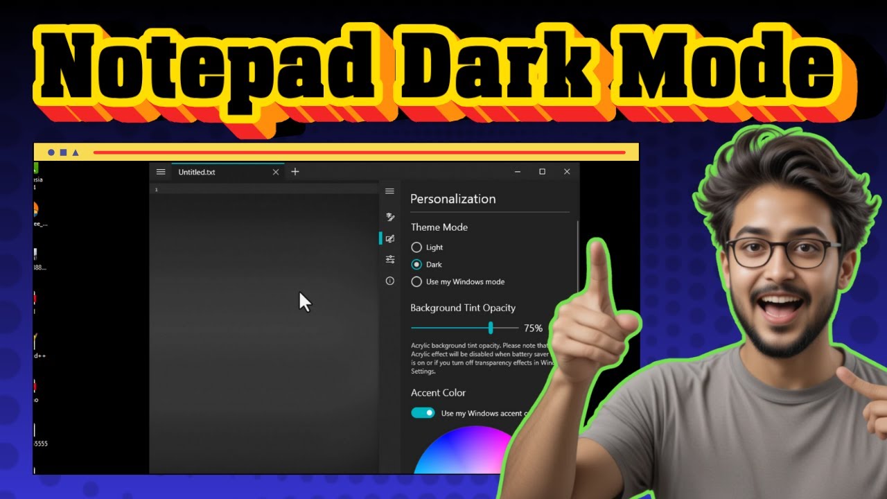 How To Enable Dark Mode In Notepads | Easy on the Eyes (2025) - YouTube