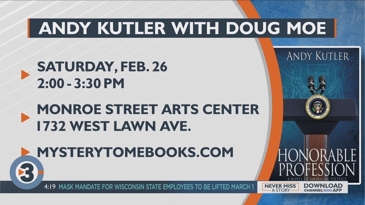 Andy Kutler discusses new book, a thriller based in presidential ...