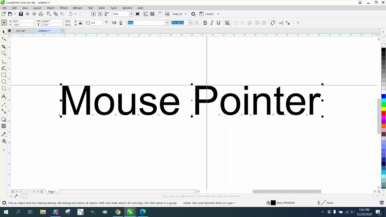 Corel Draw Tips & Tricks Mouse Pointer CHANGE - YouTube