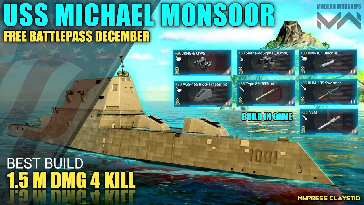 uss michael monsoor modern warships (best build recomendation) - YouTube
