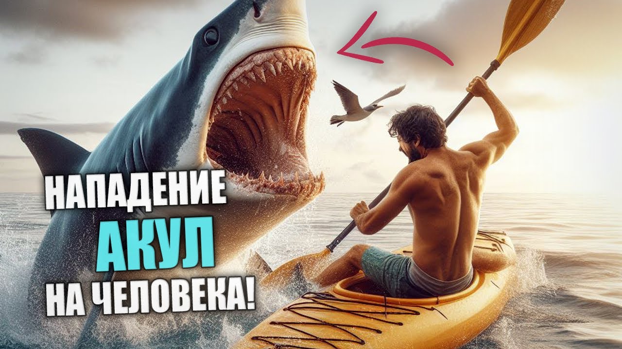 Нападение Акул на Человека Снятые на камеру Youtube