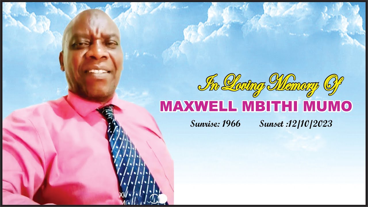 Burial Livestream of the late Maxwel Mbithi Mumo - YouTube