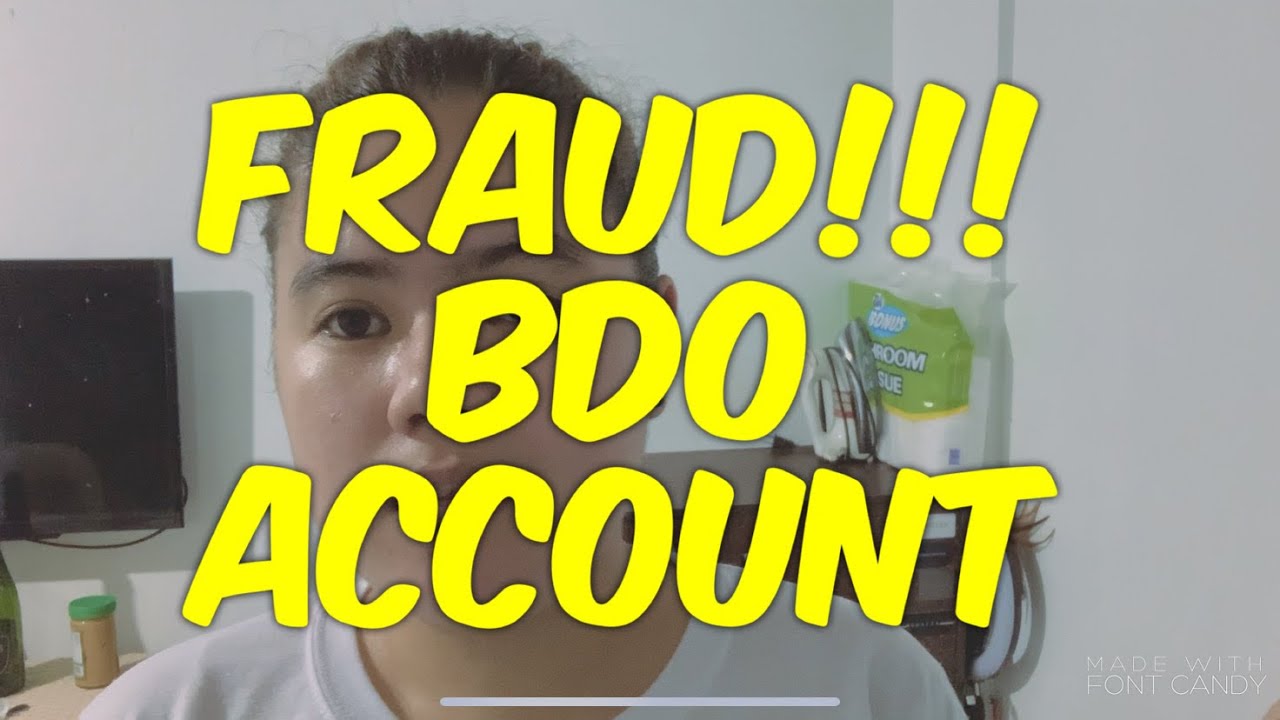 FRAUD ON MY BDO ACCOUNT | HOW TO REPORT AND GET NEW CARD - YouTube