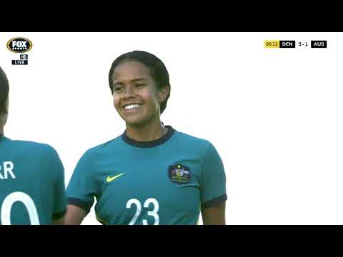 Mary Fowler scores first international goal for the Westfield Matildas ...