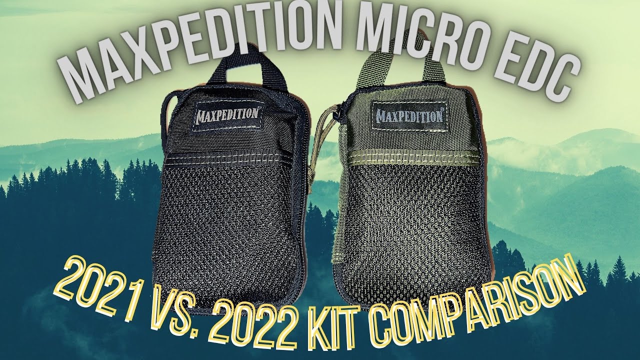 Mapedition Micro EDC kit comparison. My 2021 kit Vs. my 2022 kit. Updated EDC carry load out ...