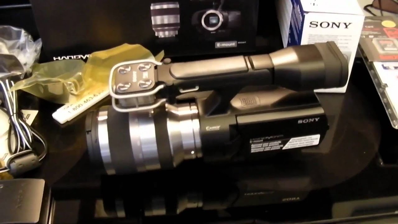 Unboxing : Sony NEX-VG10 Video Camera - YouTube