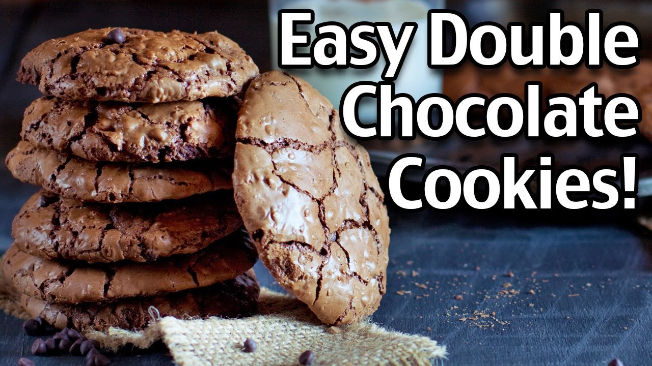 Easy Double Chocolate Cookies Recipe YouTube Easy Double Chocolate Cookies Recipe YouTube
