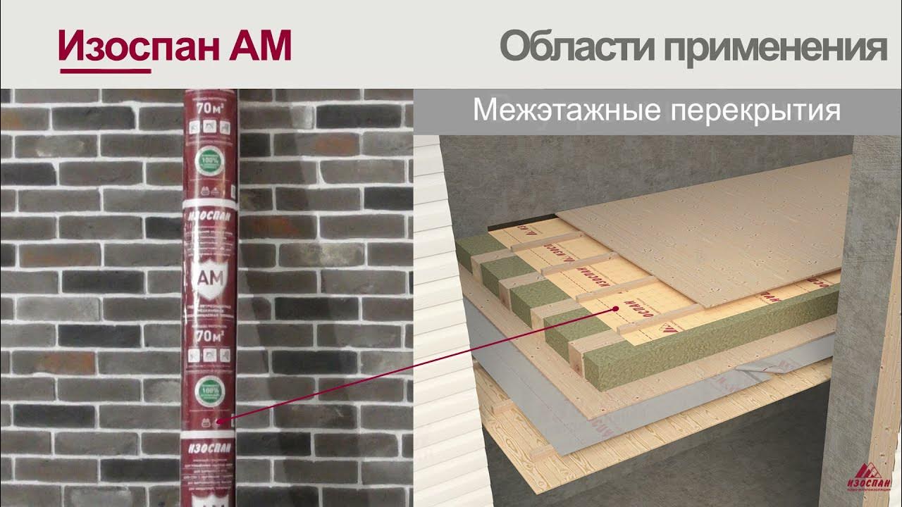 Гидро-ветрозащитная паропроницаемая мембрана Изоспан АМ 70м2 - YouTube