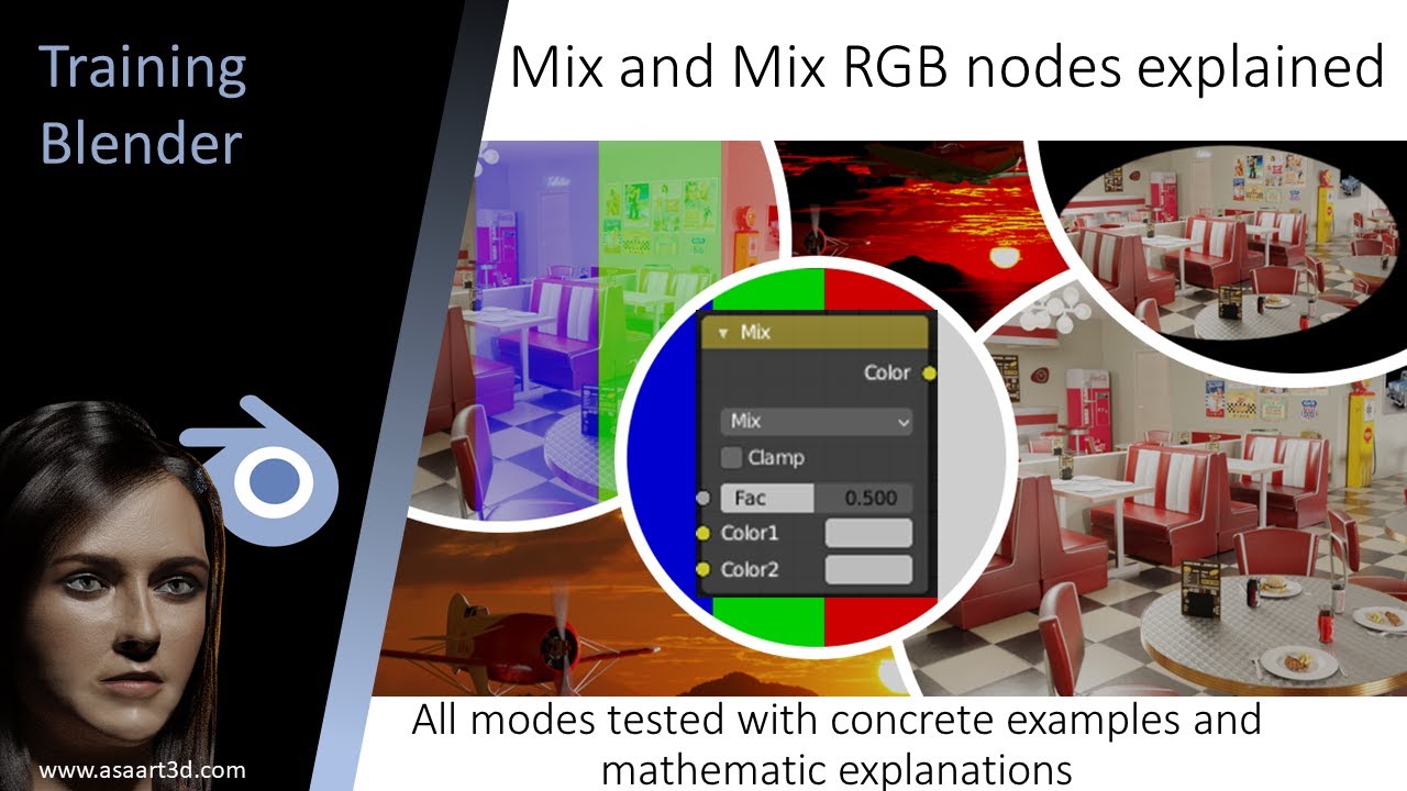 Mix node and Mix RGB node explained and tested - YouTube