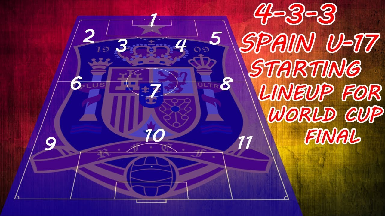 Spain's U17 starting lineup for world cup final | Spain U17 squad for ...