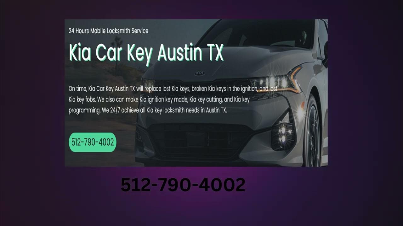 Kia Car Key Austin - YouTube