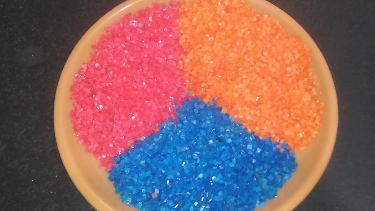 कलरफुल साखर | Colourful sugar | Coloured sugar |cake sprinkles ...