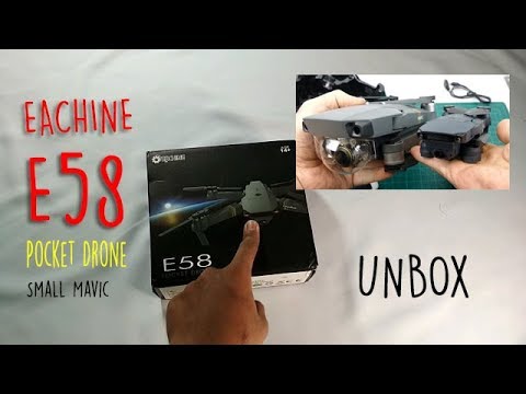 Anaknya Mavic, UNBOXING Eachine E58 Pocket Drone - YouTube