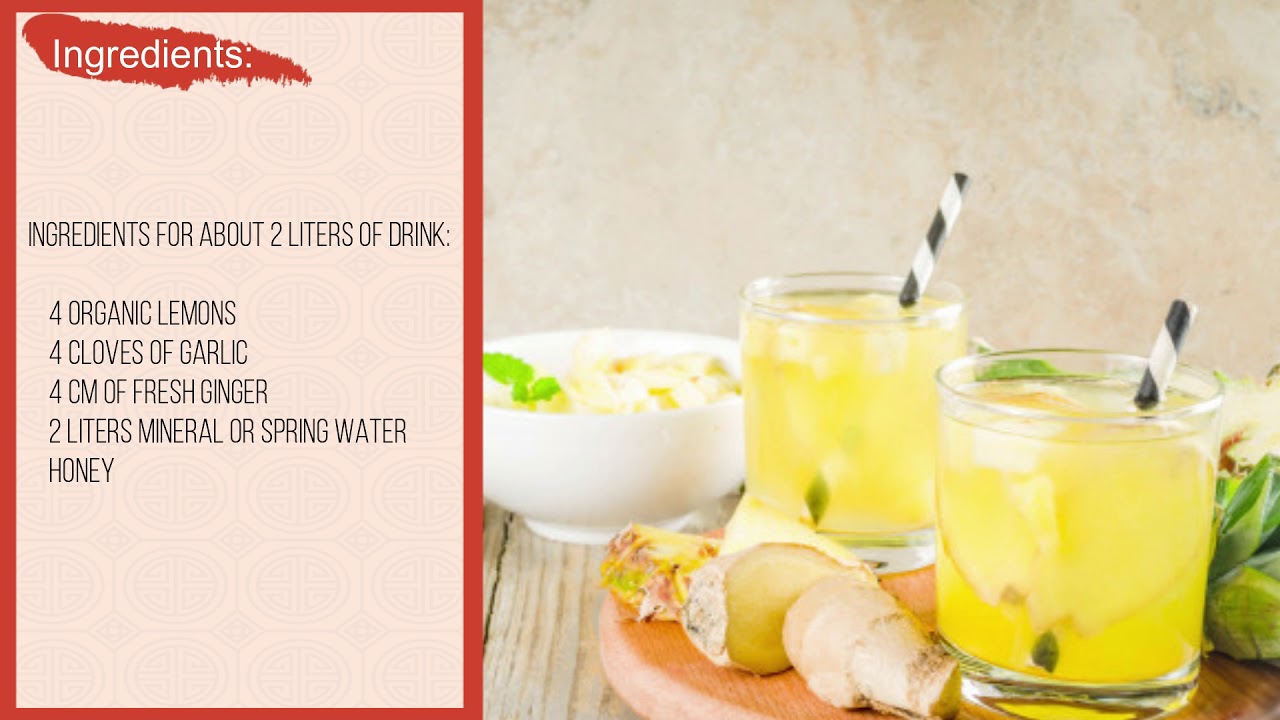 Lemon Garlic Ginger Drink Recipe - YouTube