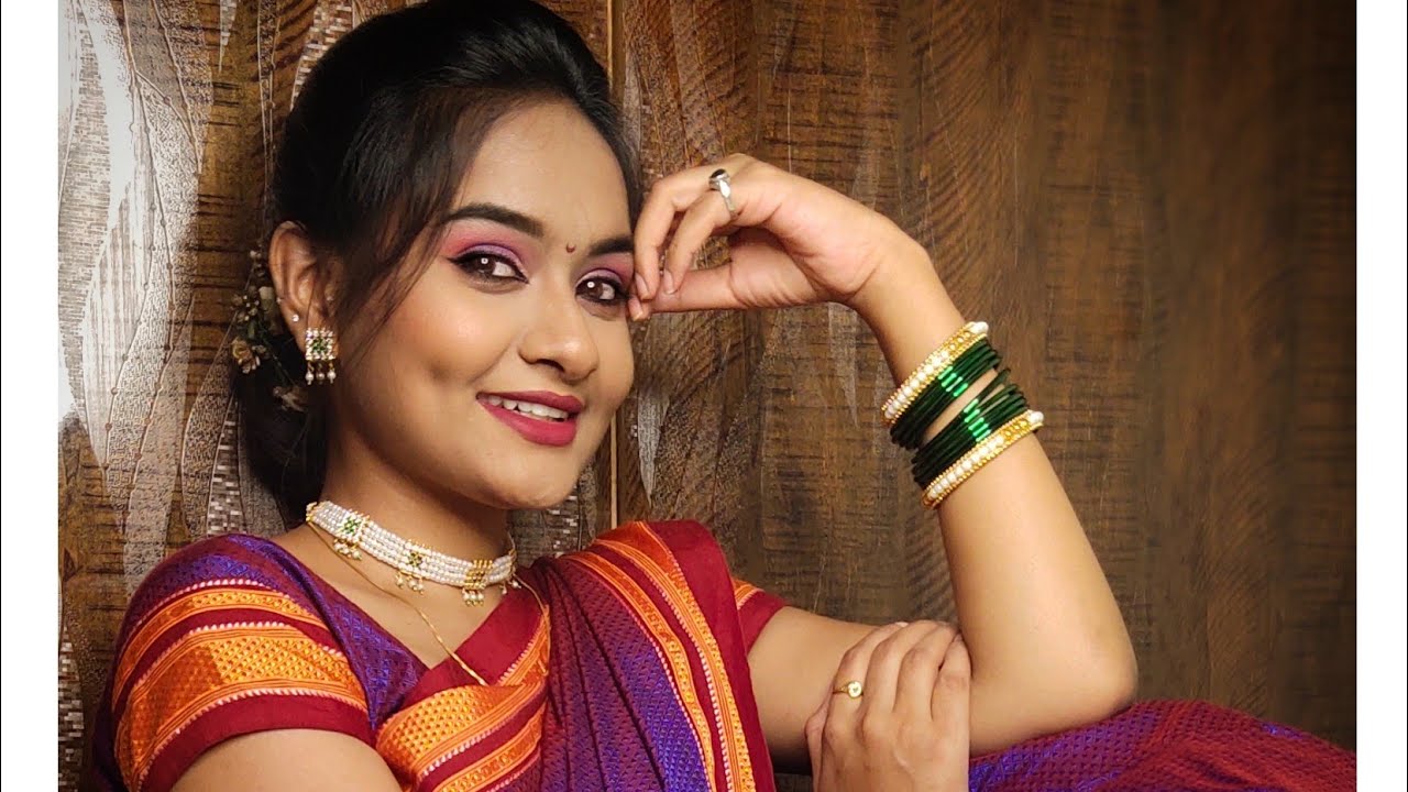 marathi wedding makeup look | makeup tutorial | eyemakeup - YouTube