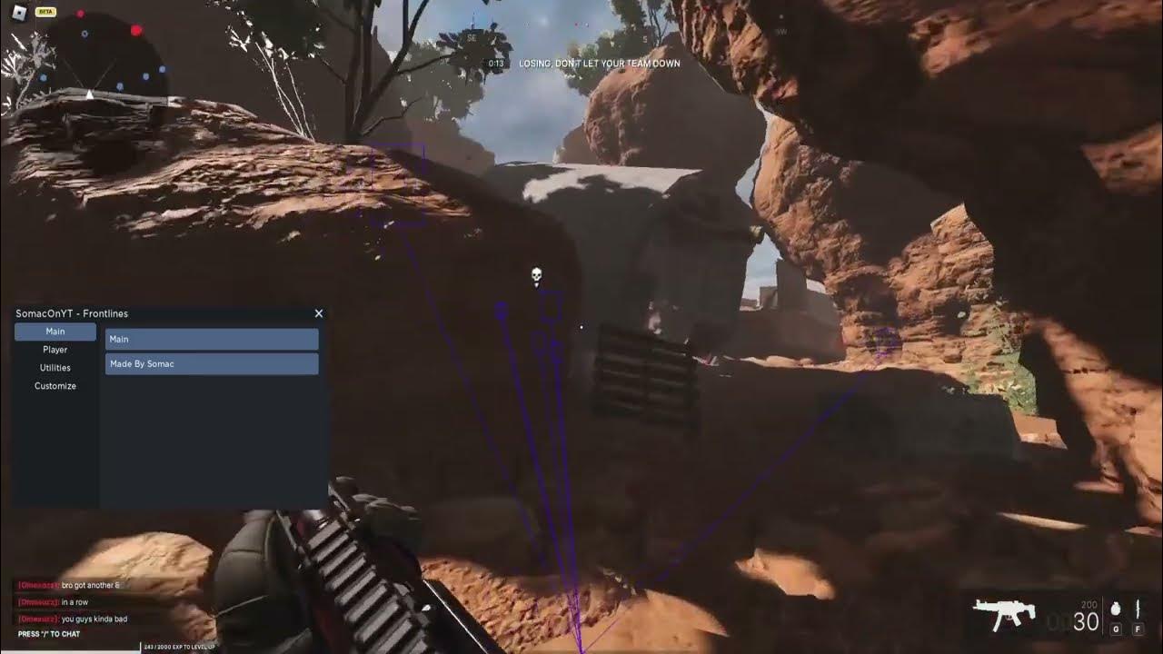 [Roblox] NEW FRONTLINES Script Hitbox Expander & Aim Bot & Gun Mods & More & PASTEBIN #script ...