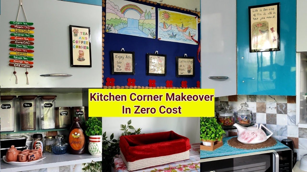 kitchen countertop makeover|kitchen countertop organisation|Tea Corner ...