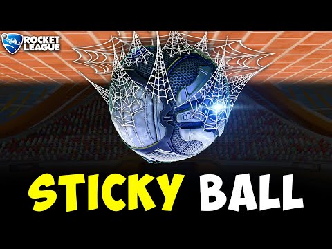 Rocket League, but the ball STICKS TO EVERYTHING