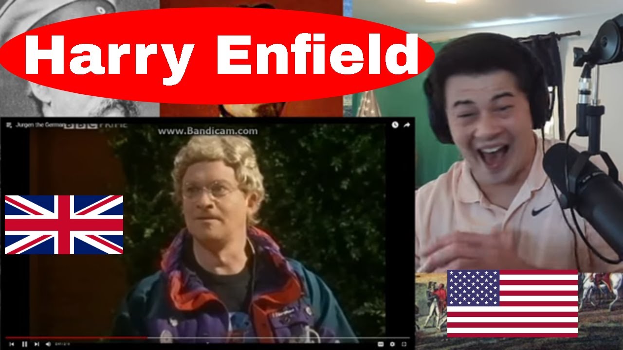 American Reacts Jurgen the German - Harry Enfield - YouTube