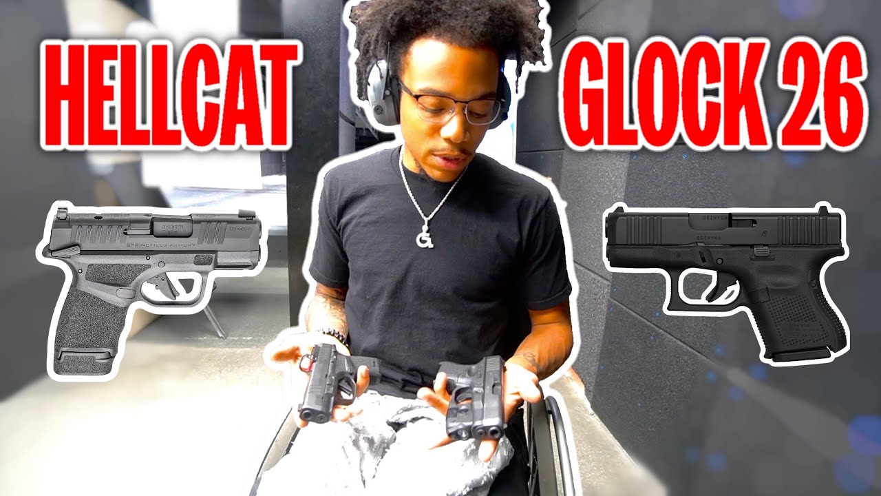 SPRINGFIELD HELLCAT VS GLOCK 26 WHICH IS BETTER TO EDC??? | WHEELCHAIR ...