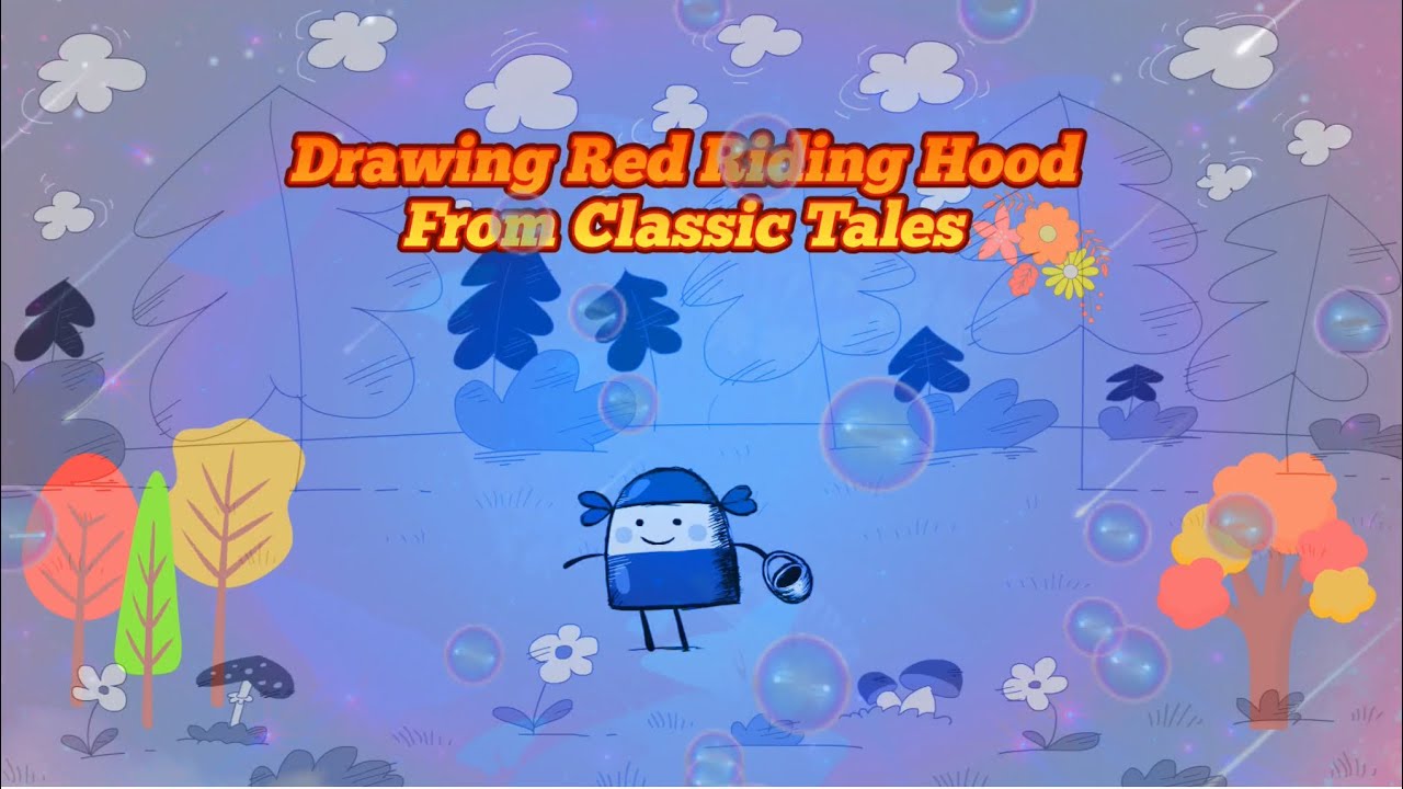 Drawing Red Riding Hood Character From Classic Tales | Story of Red ...