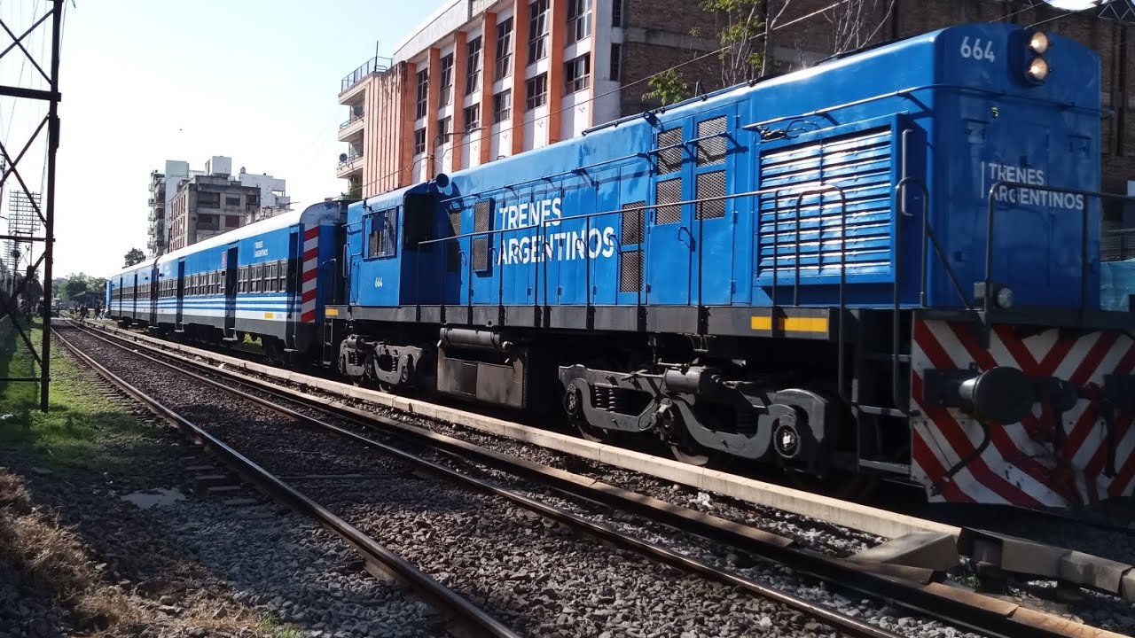 ALCO RSD-39 664 T.A Línea Sarmiento Haciendo Viaje de Prueba Pasando ...