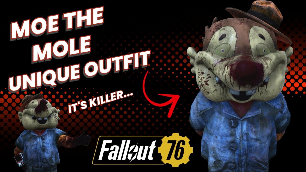 Fallout 76 - EASY! Moe The Mole Unique/Rare Outfit Location! - YouTube
