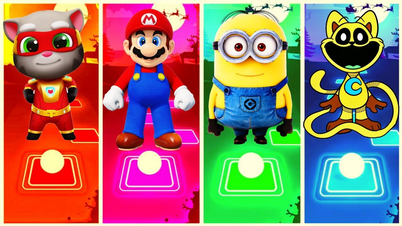 Talking Tom - Super Mario - Minions - Poppy Playtime - Tiles Hop EDM ...