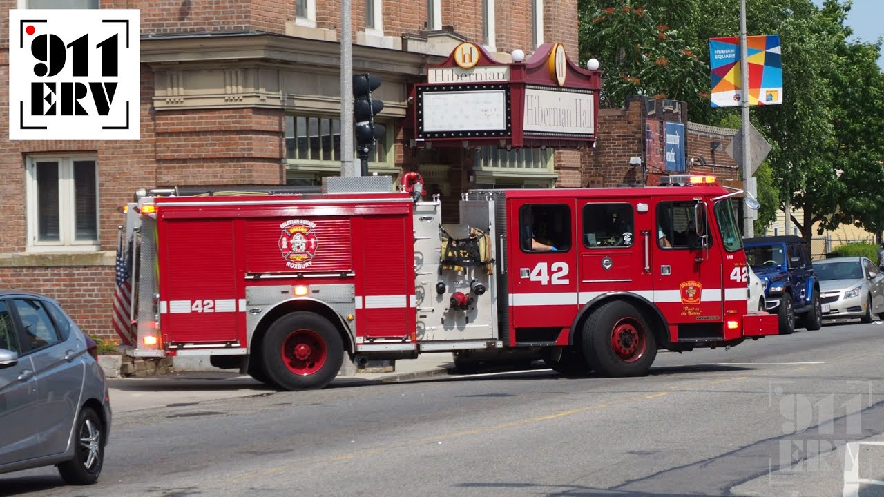 Boston Fire Truck Responding | Engine 42 - YouTube